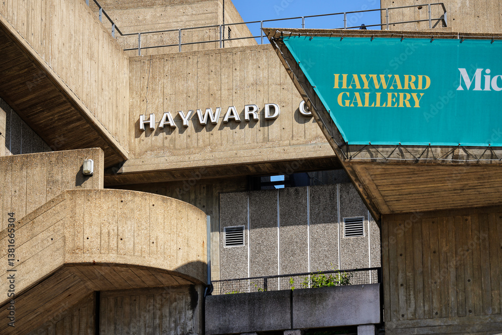 Hayward Gallery Lettering Name Signage, Iconic Southbank Centre ...