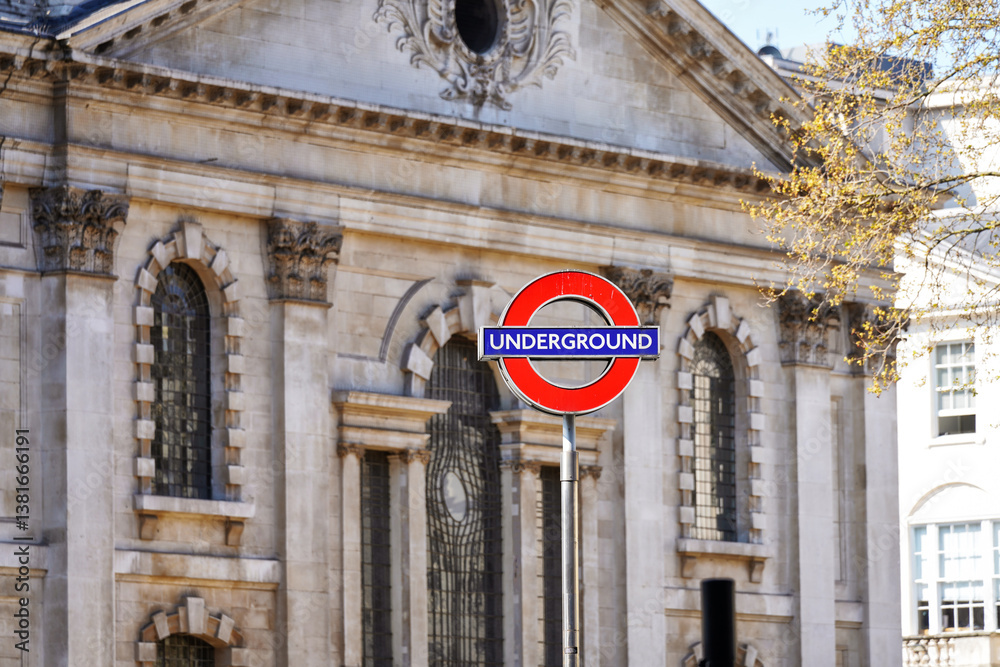 Charing Cross Public Transport Signage, TFL British Rail Network ...