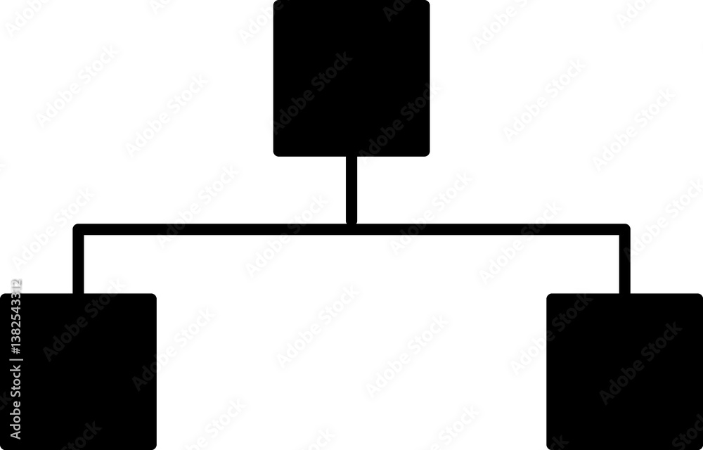 Flowchart. Hierarchy vector icons. Org chart. Organizational flow ...