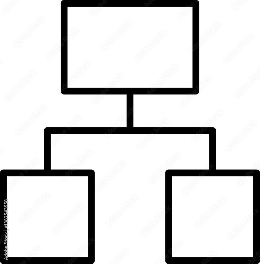 Flowchart. Hierarchy vector icons. Org chart. Organizational flow. Stock Illustration | Adobe Stock