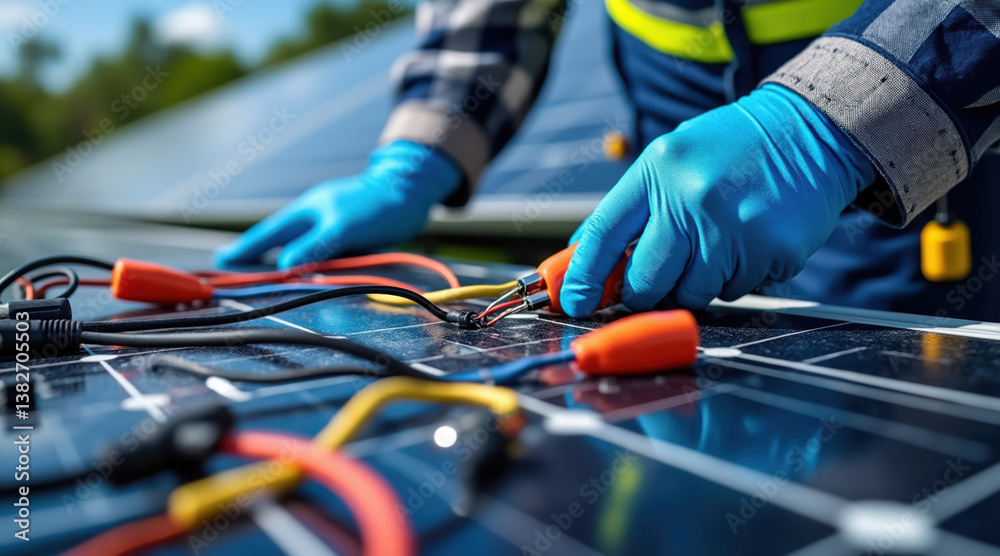 Harnessing renewable energy through solar panels is essential for ...