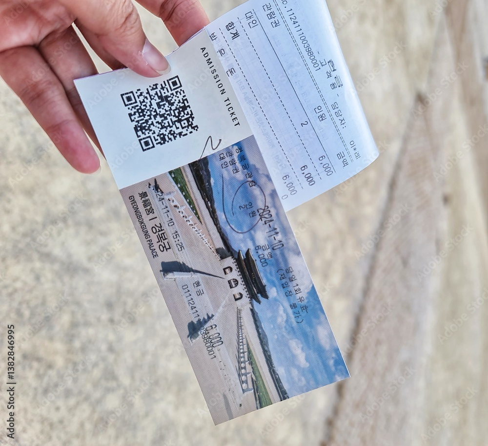 Seoul, South Korea on 10 Nov 2024. Holding Gyeongbokgung Palace ...