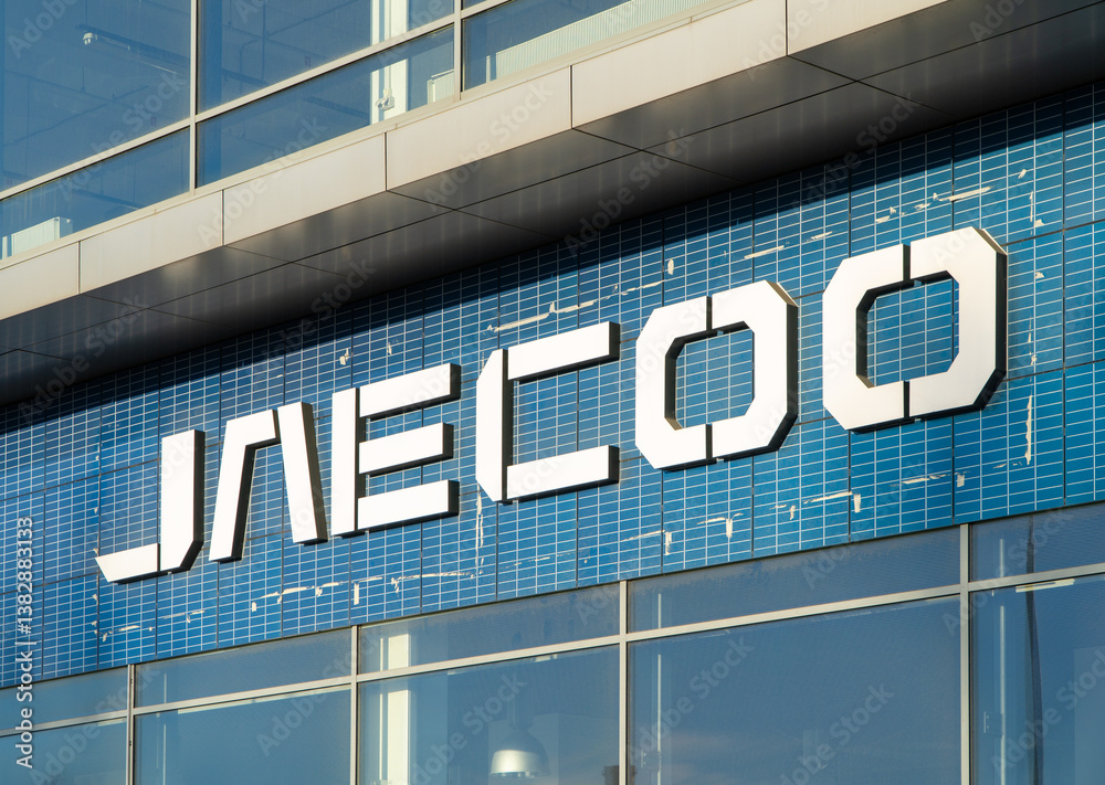 Facade of Jaecoo car store. Jaecoo is an automobile manufacturer ...