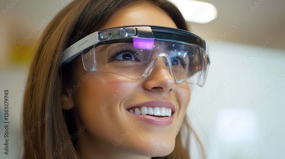 Innovative dental technology dentist using smart glasses for real-time ...