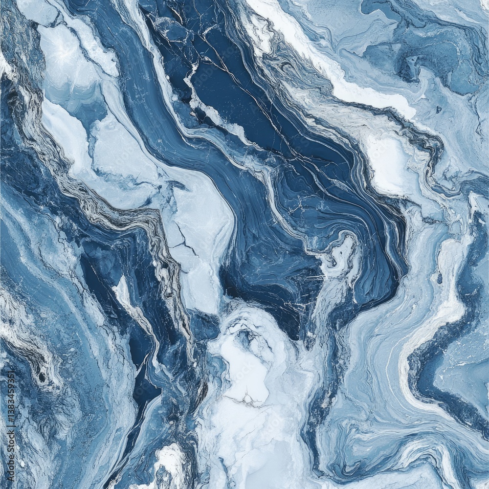 Liquid marble texture with particle physics fluid dynamics in Pantone ...