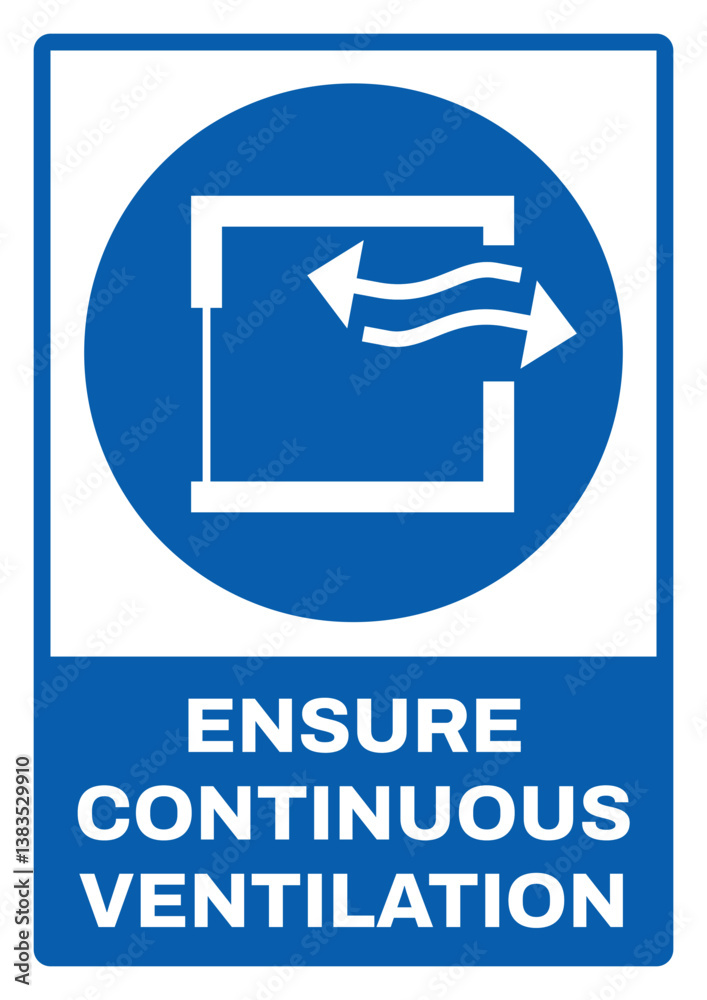 mandatory safety signs v2 uppercase text_ensure continuous ventilation ...