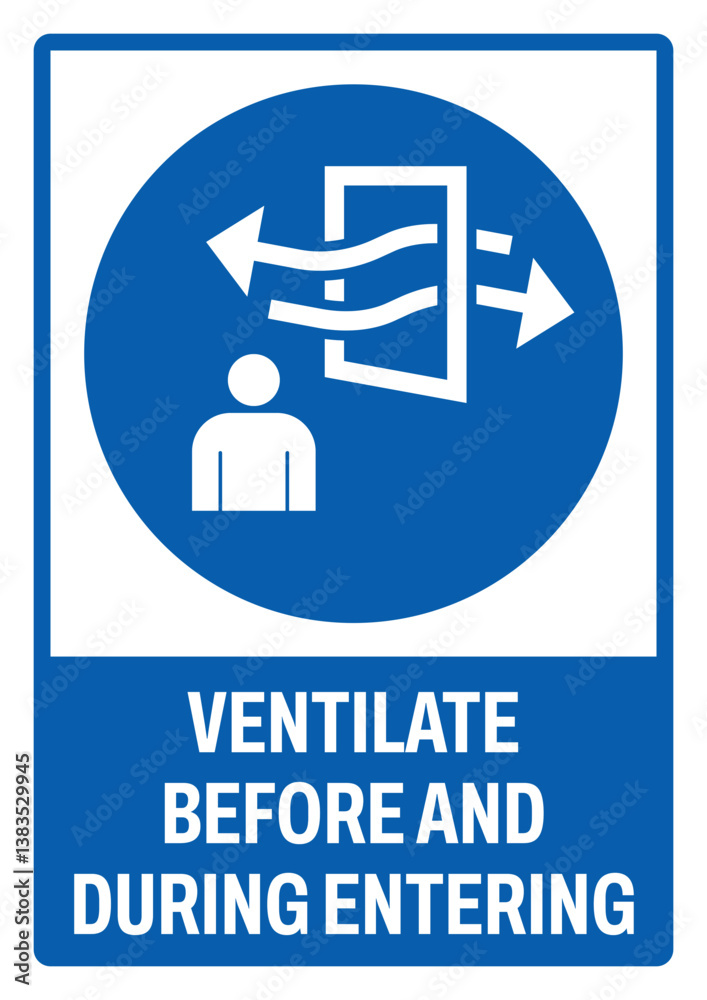 mandatory safety signs v2 uppercase text_ventilate before and during ...