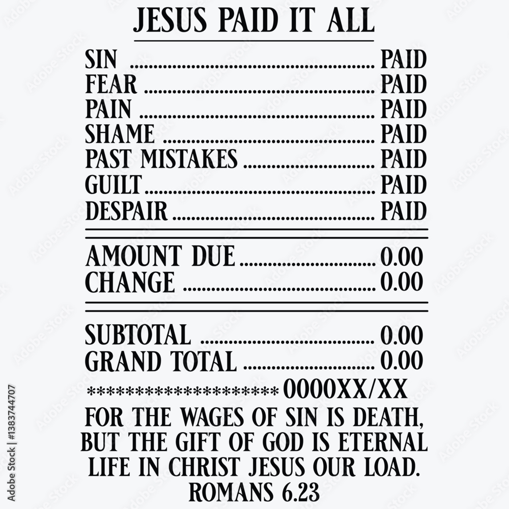 Jesus Paid It All Svg Png Christian Svg Religious Svg Jesus Svg