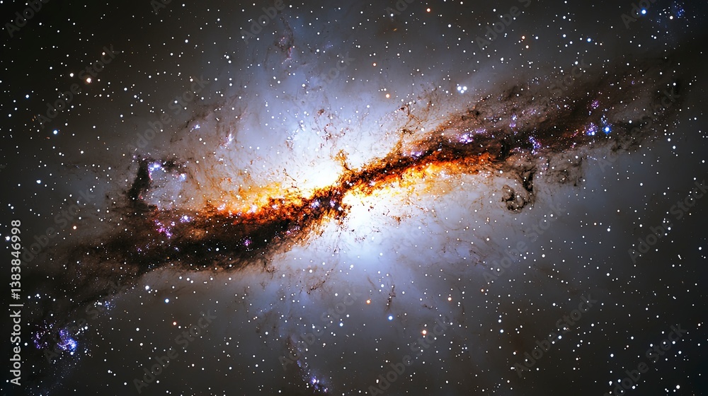High-resolution Long exposure Capture of Centaurus A Galaxy with Stars ...