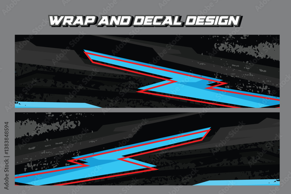 Sporty striping car wrap livery design vector file decal printable EPS ...