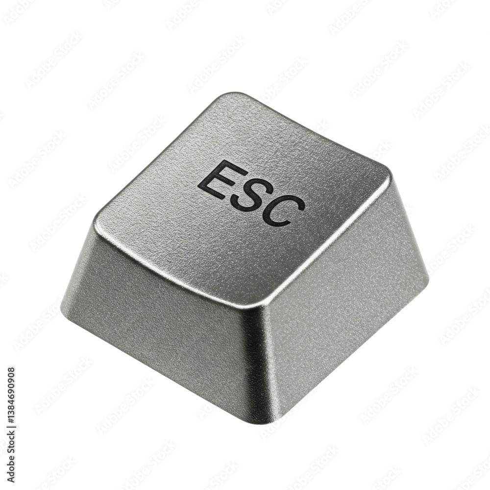 computer keyboard escape key isolated on transparent background Stock ...