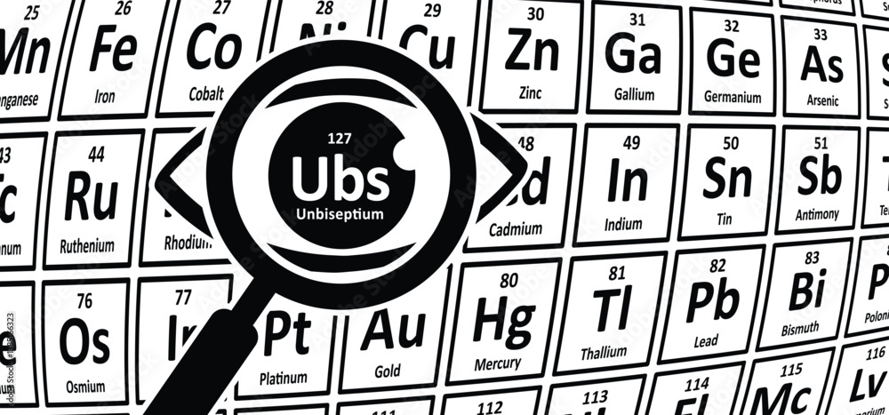 Unbiseptium is a hypothetical chemical element with symbol name Ubs and ...