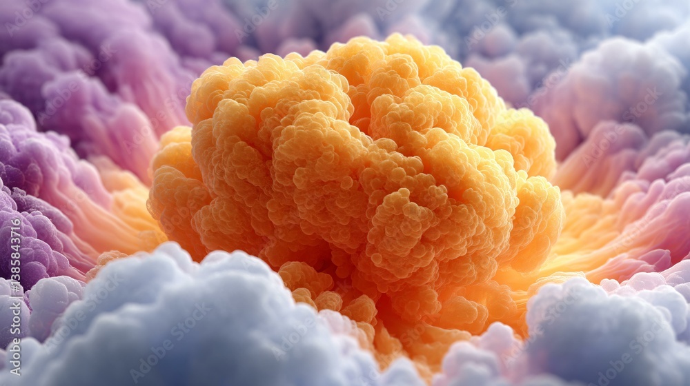 Cell division and cancer proliferation shown as a dynamic explosion of ...