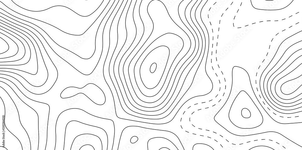 World Map Vintage Old-Style. Topographic contour map lines. The ...