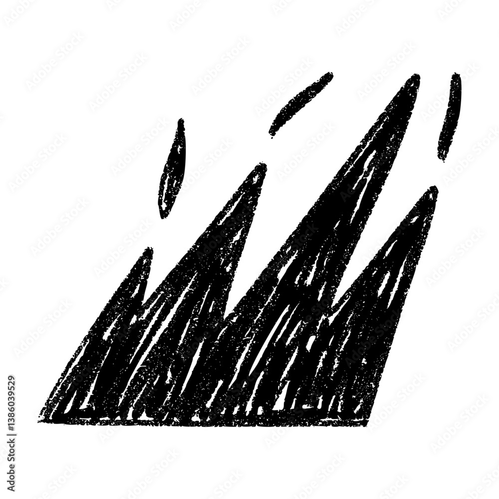 Sketchy flame set tribal. fire with dancing smoke. Tattoo icons ...