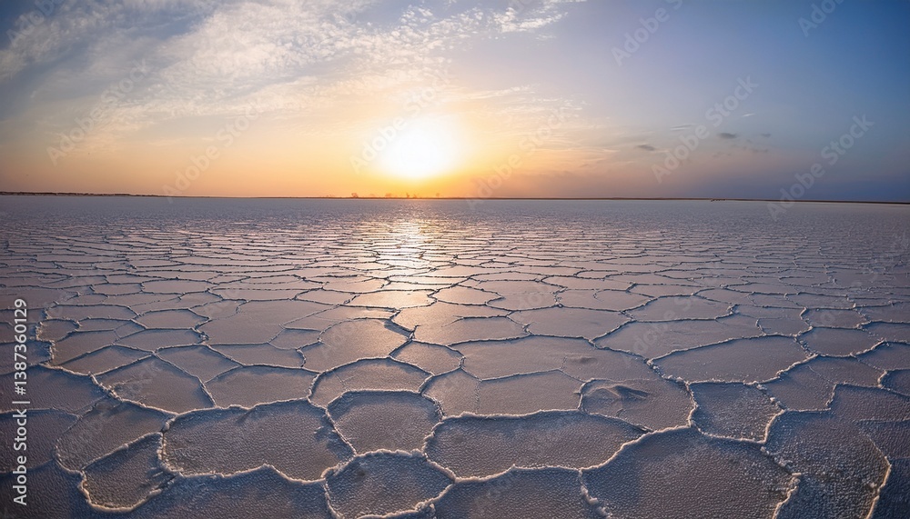 Sunrise Over the White Salt Desert In Rann of Kutch, Thar Desert ...