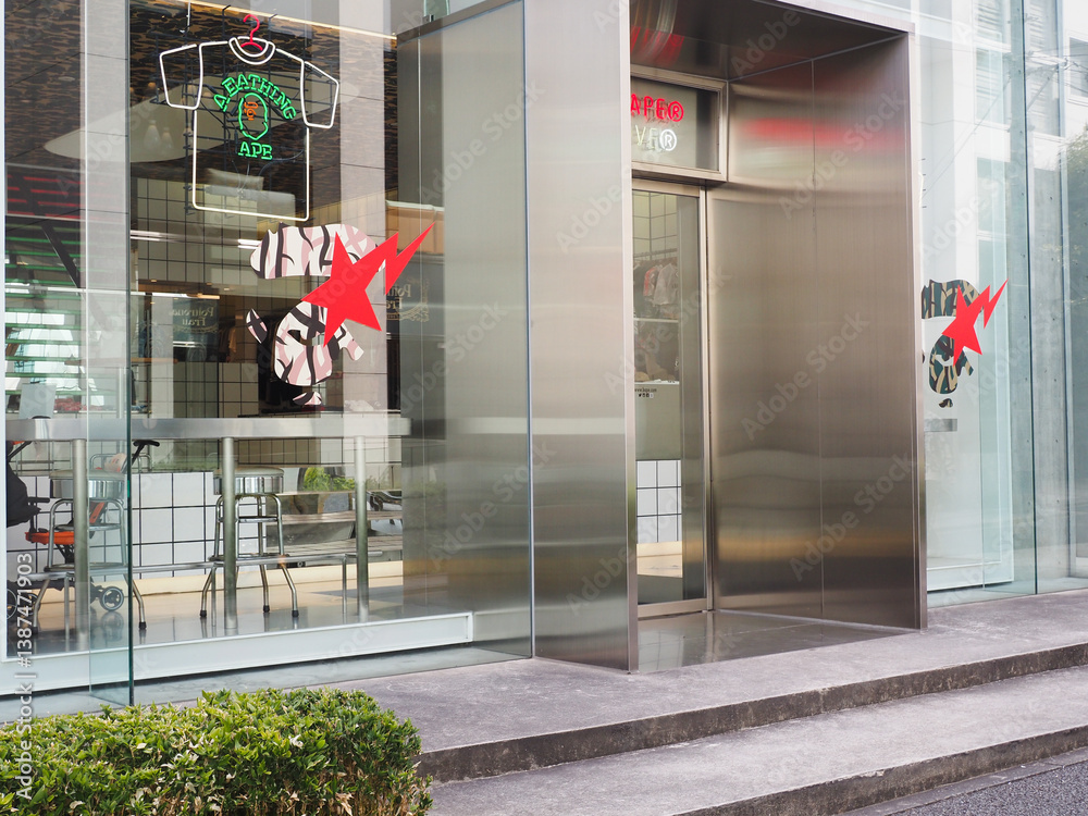 TOKYO, JAPAN - April 5, 2025: The front of A Bathing Ape store in ...