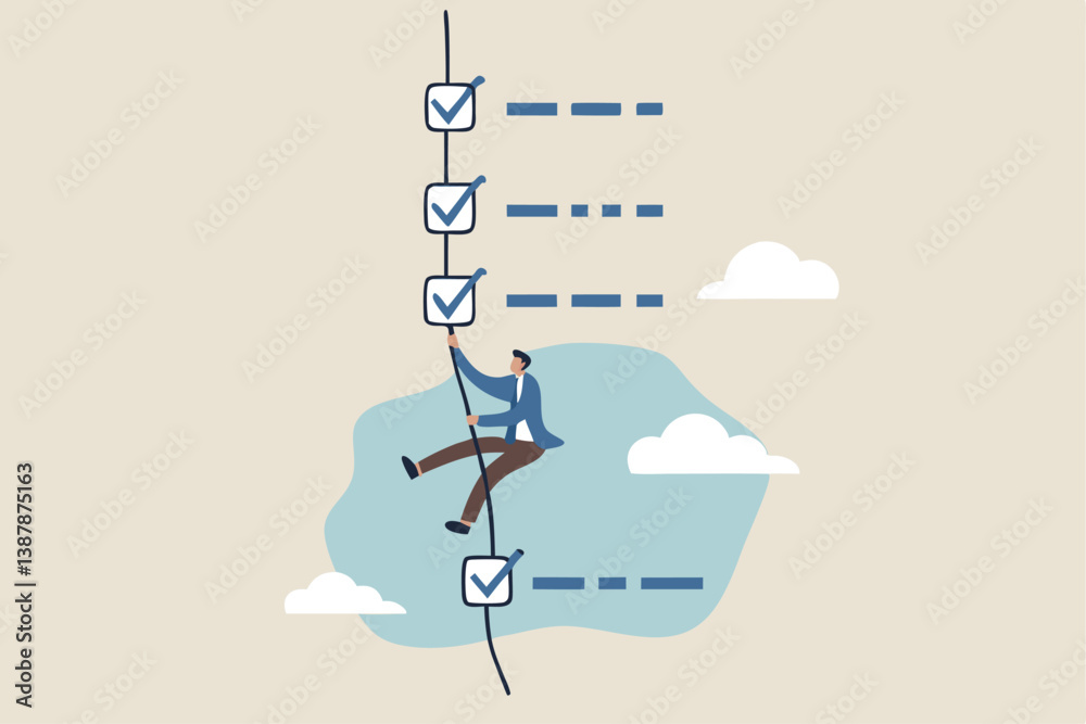 Vector de Stock Finish checklist or todo list, tick checkmark or work ...