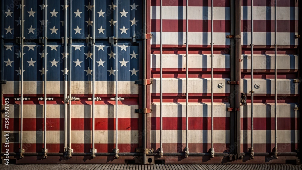 Reciprocal Tariffs. Import Tariffs USA 2025 Weathered shipping ...