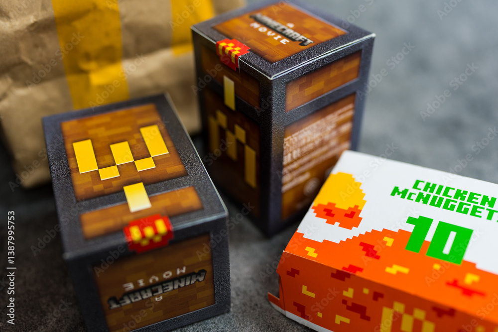 Stock-Foto „Bangkok, Thailand - April 6, 2025 : Blind box toy from ...