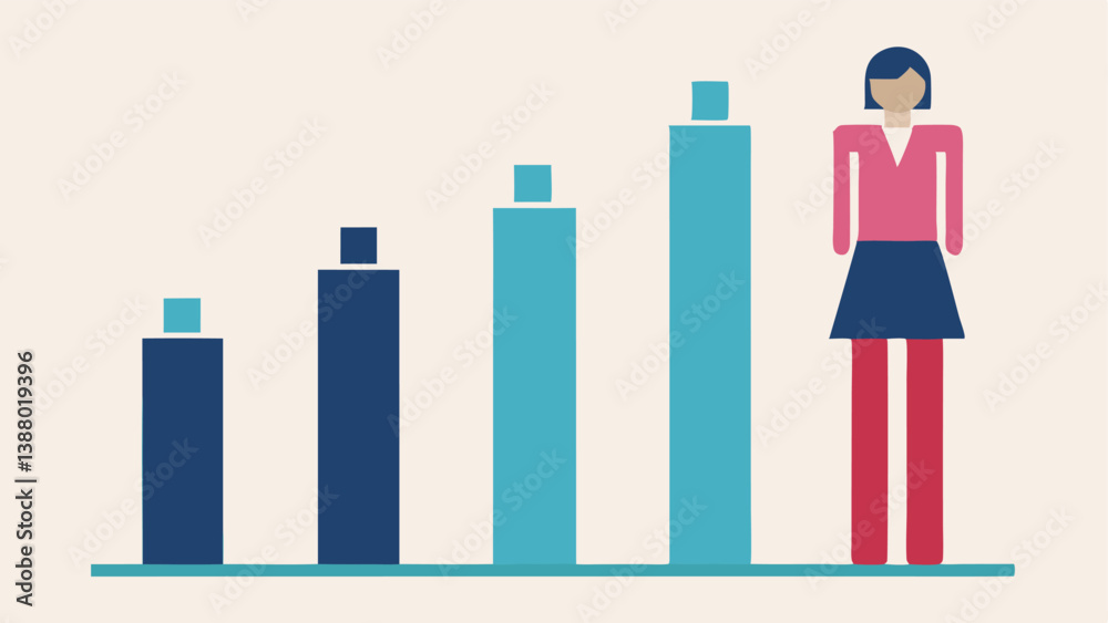 Gender Pay Gap Graph A simple bar graph showing average salaries for ...