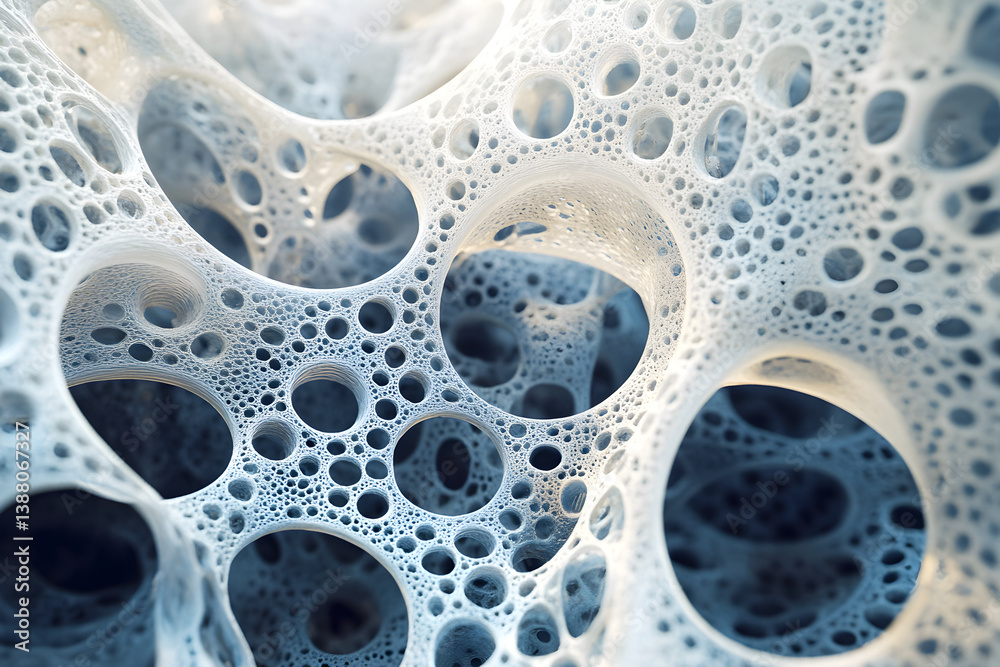 Intricate Lattice of Zeolite Crystal Highlighting Porous Structure and ...