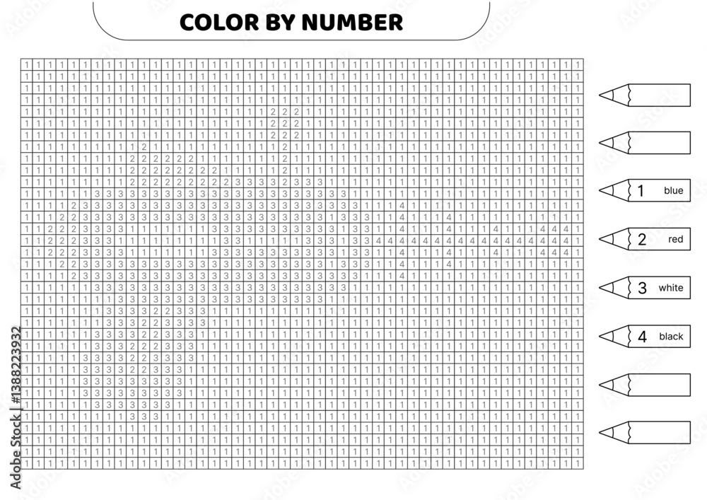 Color by number. Black and white. Space gun. Pixel coloring book ...