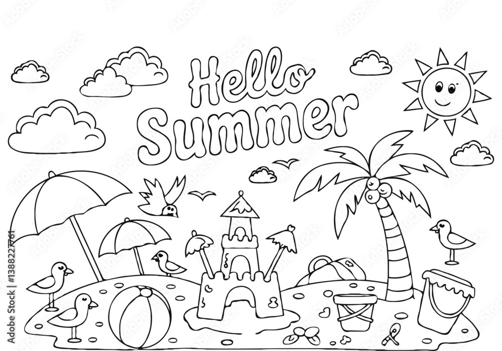 a4 colouring page bunny painting an easter egg. ready to print on ...