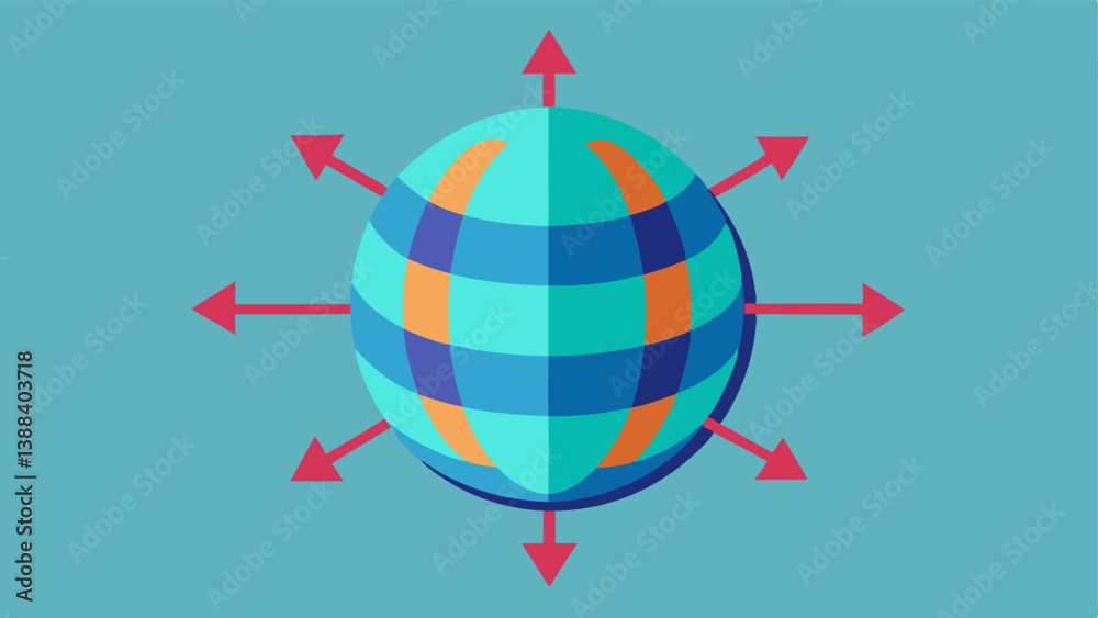Qubit Sphere A 3D sphere representing the Bloch sphere with arrows ...