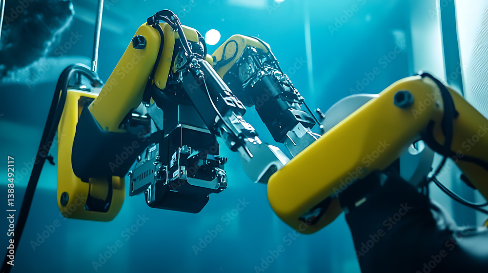Mechanical arms constructing robotic arms for autonomous deep sea ...