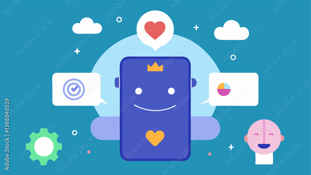 Positive Affirmations Generator An app interface showing a daily dose ...