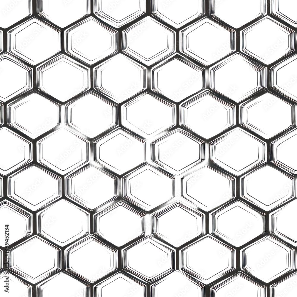 Geometric hexagons png abstract hexagon png honeycomb pattern png hexagonal shape png modern hex ...