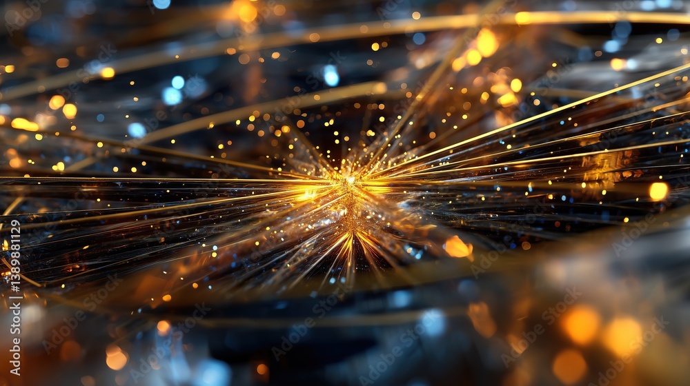 Quantum Computing Visualization - Abstract Time Crystal Art with Fractals for Science Social ...