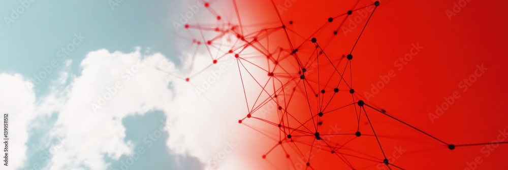 Foto de Stock Digital Transformation Visualization Hyper-Connected ...