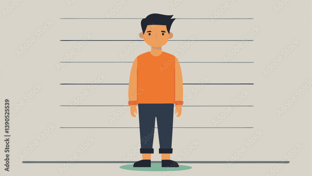 Matching Clothing An illustration showcasing the suspect wearing a ...