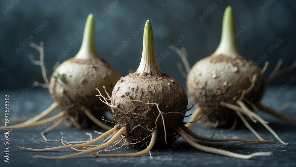 The tuber of the porang plant is commonly referred to as elephant yam ...