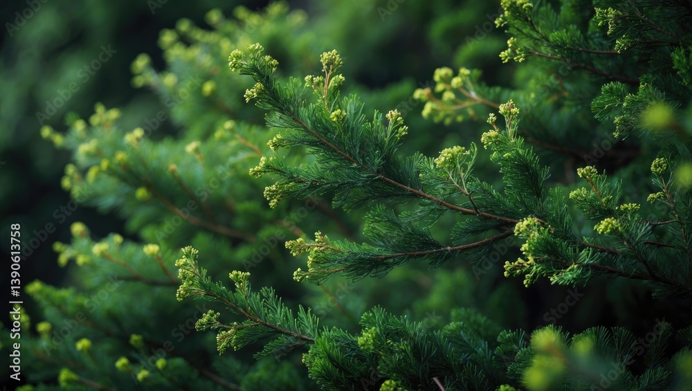 Cedar tree, also known as Chamaecyparis, cypress, or false cypress, is ...