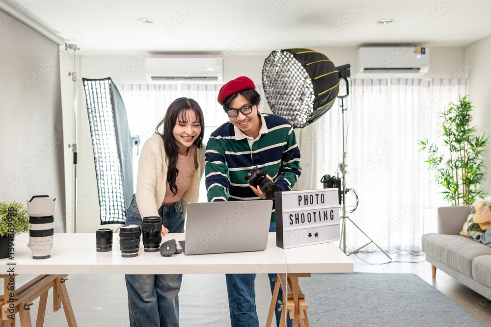 Behind the scenes of film crew collaborate on set under director's ...