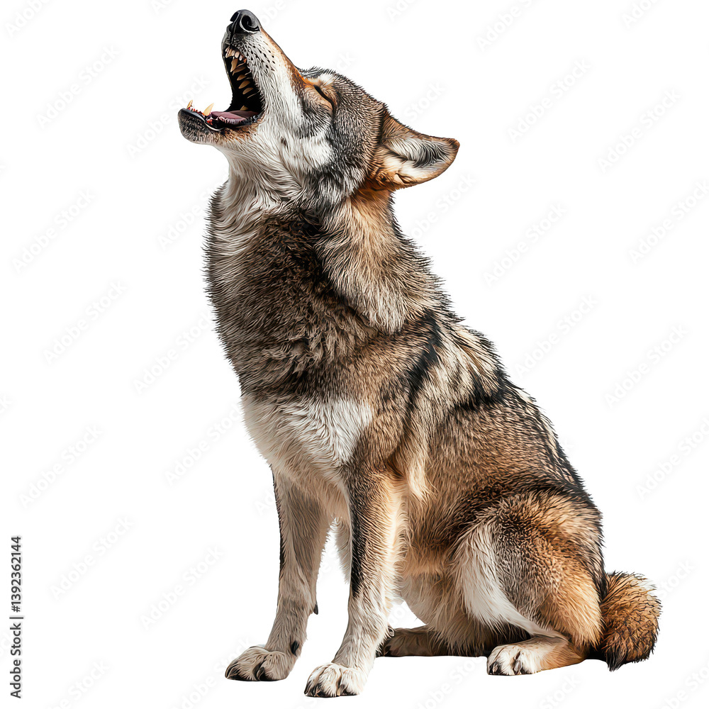 fierce wolf png wild wolf png powerful howl png rugged wolf png natural ...
