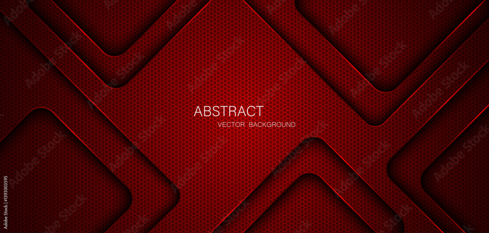 Abstract red steel mesh background with red glowing lines with free ...