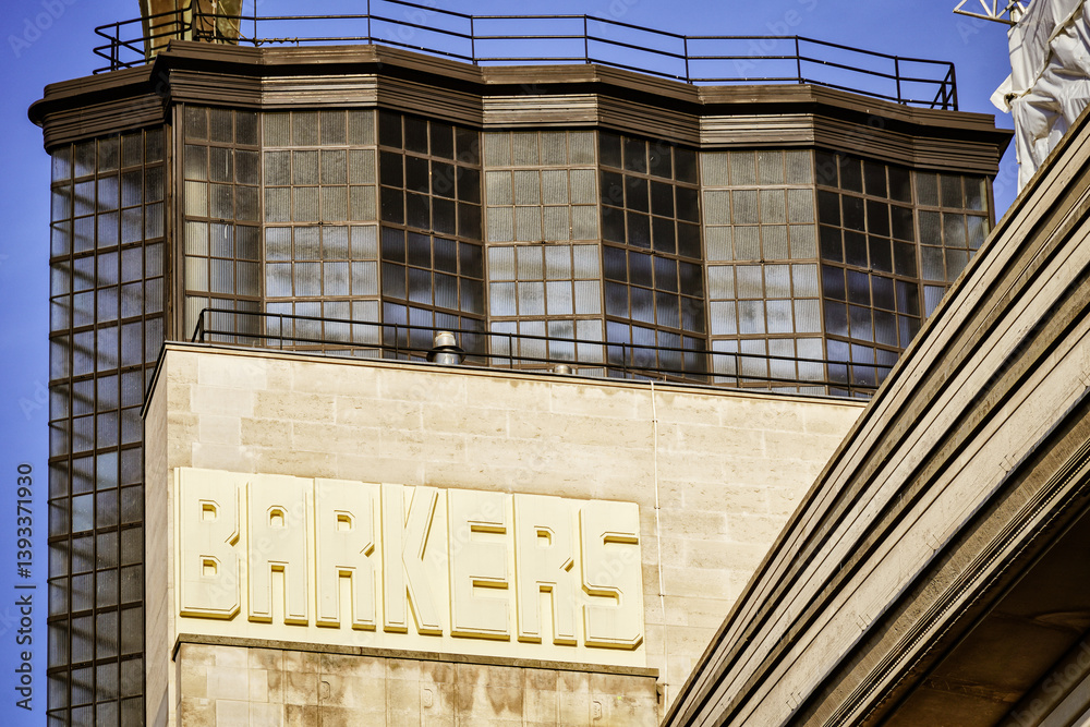 The Barkers Building, Historic Shopping Landmark Signage; Brand Name ...