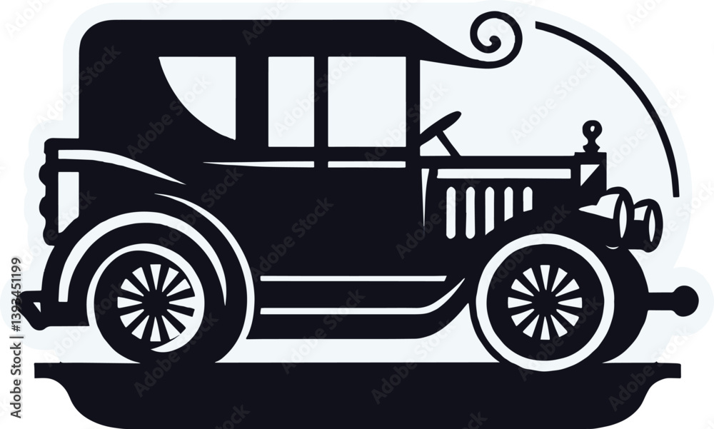 Discover the joy of antique car design with this exceptional example of ...