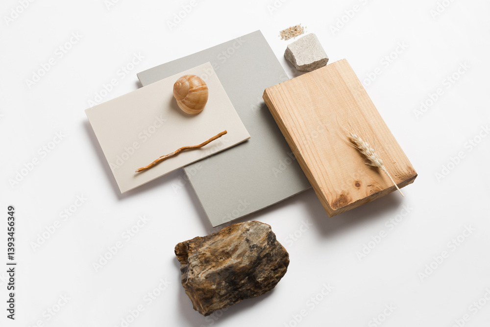 Textures mood board. Material samples interior design. Moodboard for ...