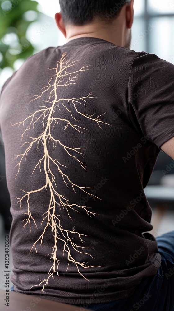 Back pain: lumbar strain, spinal tension, nerve compression, vertebral ...