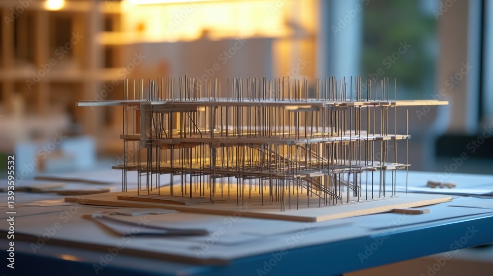 Large-scale structural model with detailed plans of reinforcement ...