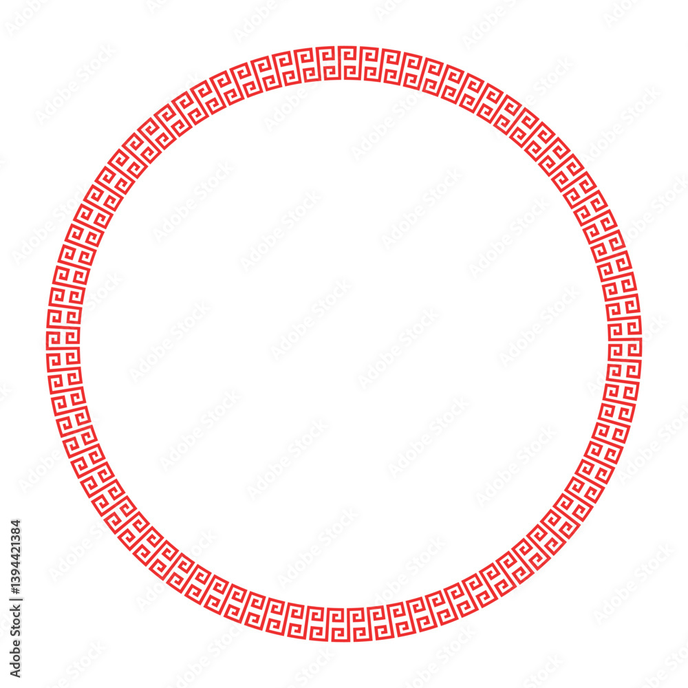 Tradition asian pattern on round frame. Chinese Circle Pattern. Circle ...