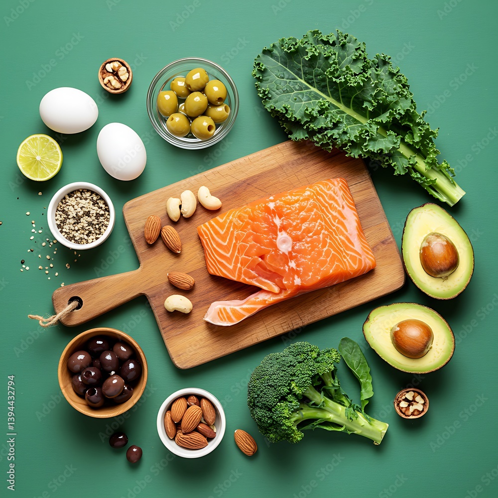 Delicious salmon healthy fats diet plan Omega 3s nuts avocado eggs ...