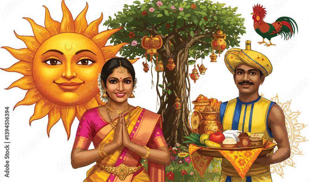 Traditional Sri Lankan Tamil Couple with heart, Ayubowan, Svagata he ...