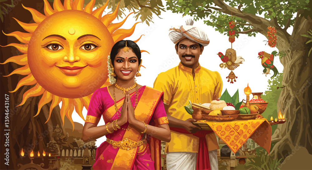 Traditional Sri Lankan Tamil Couple with heart, Ayubowan, Svagata he ...