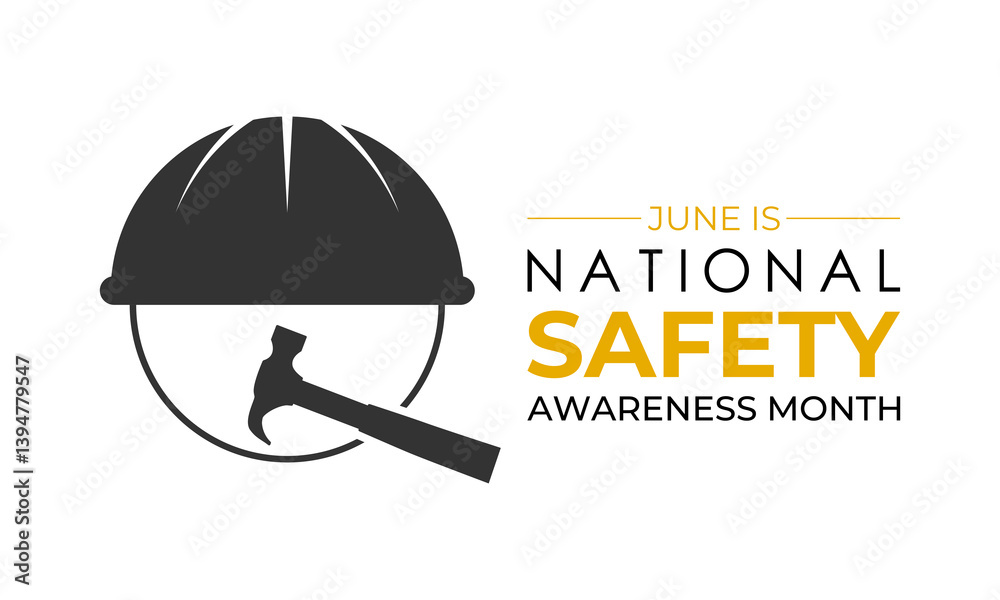 lustration on the theme of National safety month is celebrated every ...